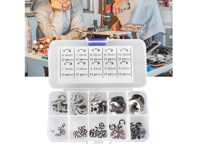 Universal E-Clip Assortment Kit 120PCS - NZ$17.74 | eMax.co.nz