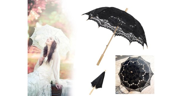 Black Lace Wedding Umbrella - NZ$22.74 | eMax.co.nz