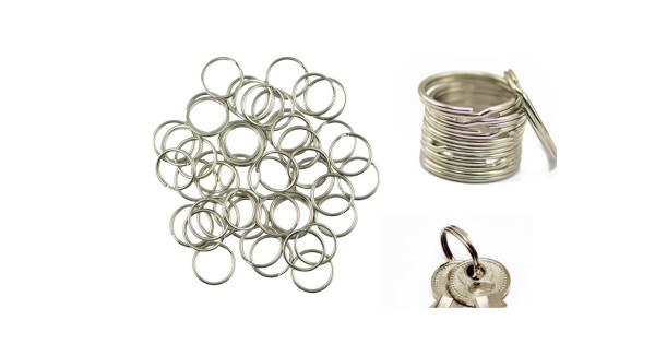 50pcs Nickle Plated Metal Key Rings - NZ$1.91 | eMax.co.nz