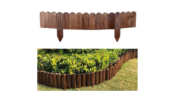 Garden Wooden Fence Landscape Edging Border - NZ$16.91 | eMax.co.nz
