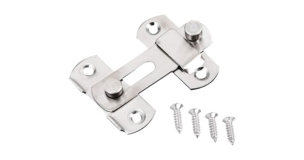Stainless Steel Hasp Latch Lock Sliding Door Lock - NZ$5.36 | eMax.co.nz