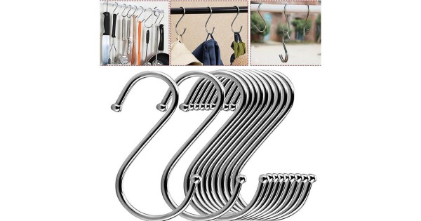 S Shape Hooks Coat Hooks 10PCS - NZ$5.04 | eMax.co.nz