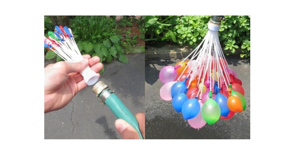 111 x Water Balloons & Hose Attachment Colourful - NZ$6.7 | eMax.co.nz
