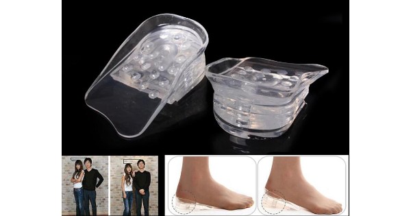 5 Layers Height Increase Silicone Gel Shoes Insole 1 Pair - NZ$3.53 ...