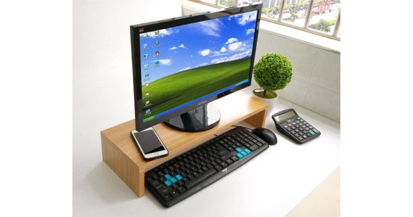 Beech Wood Monitor/TV Stand - NZ$18.56 | eMax.co.nz