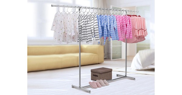 Retractable Single Bar Clothes Rack - NZ$37.94 | eMax.co.nz