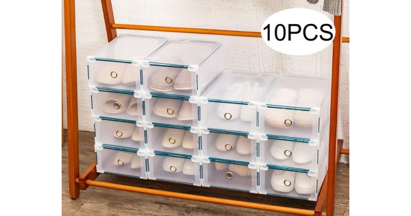 Shoe Storage Box Organiser Wardrobe 10pcs - NZ$17.85 | eMax.co.nz