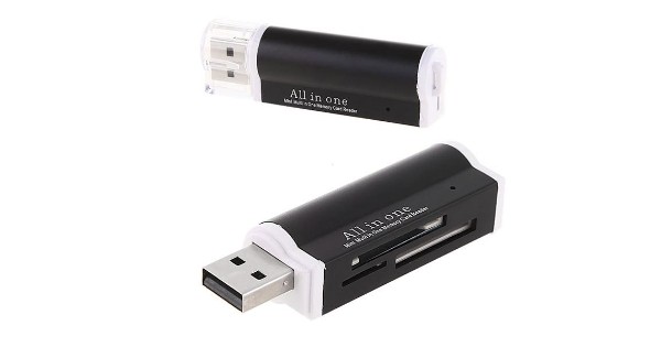 All in One Card Reader 4 Port USB Hub - NZ$3.76 | eMax.co.nz