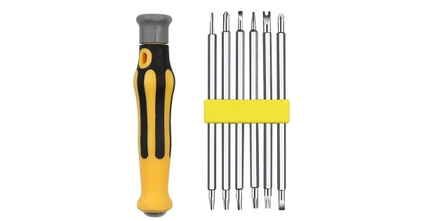 Durable Ratchet Screwdriver Kit: CV Steel & Magnetic - NZ$5.14 | eMax.co.nz