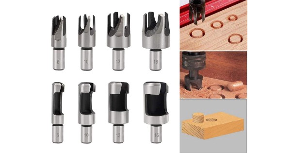 Wood Plug Cutters Drill Bit Set 8PCS - NZ$16.8 | eMax.co.nz