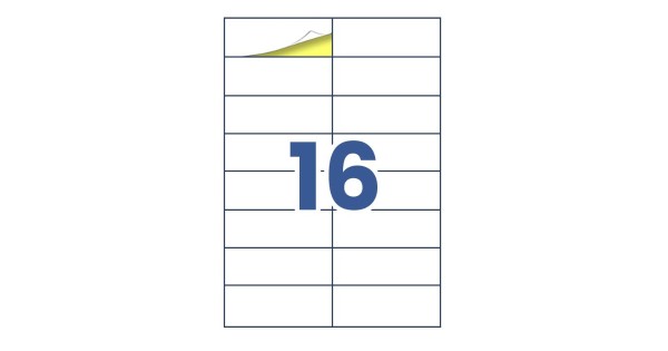 A4 Labels Sticker 16's 100 Sheets - NZ$15.65 | eMax.co.nz