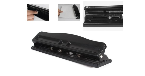 Adjustable 9/32" 3-hole Punch for filing A4 Paper - NZ$8.25 | eMax.co.nz