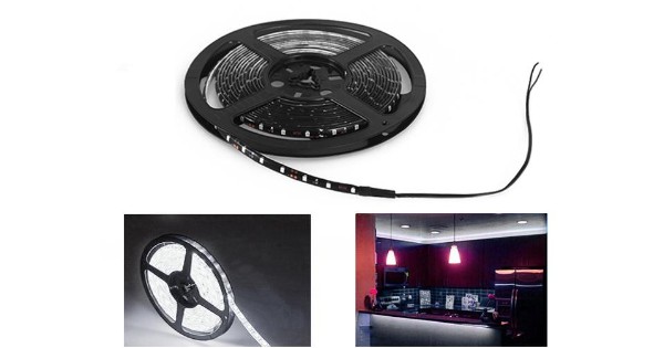 Waterproof 5M 12V White LED Strip Light - NZ$6.64 | eMax.co.nz